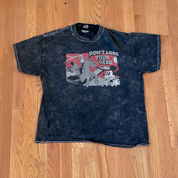 Disney | Tops | Disney Mickey Mouse Headless Horseman Halloween Mineral ...